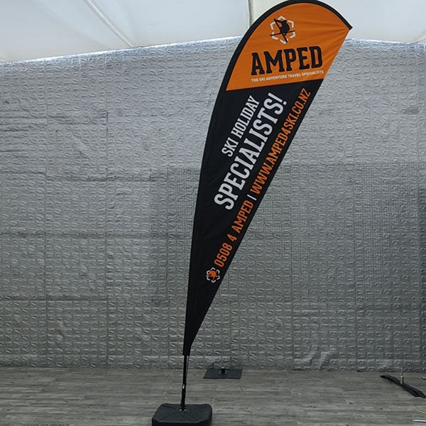 Designing Custom Flags: AMPED The Ski Adventure Travel Specialists' Ex ...