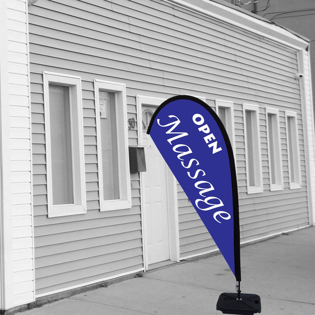 Ready-made MASSAGE Flag, Small Teardrop Kitset – Flagseller.co.nz