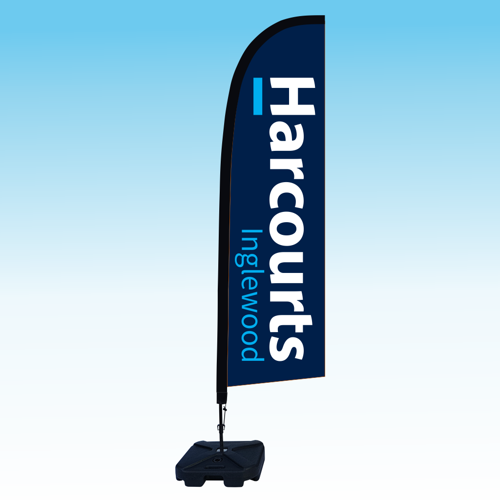 Harcourts Flag - Large Feather Flag Kitset – Flagseller.co.nz
