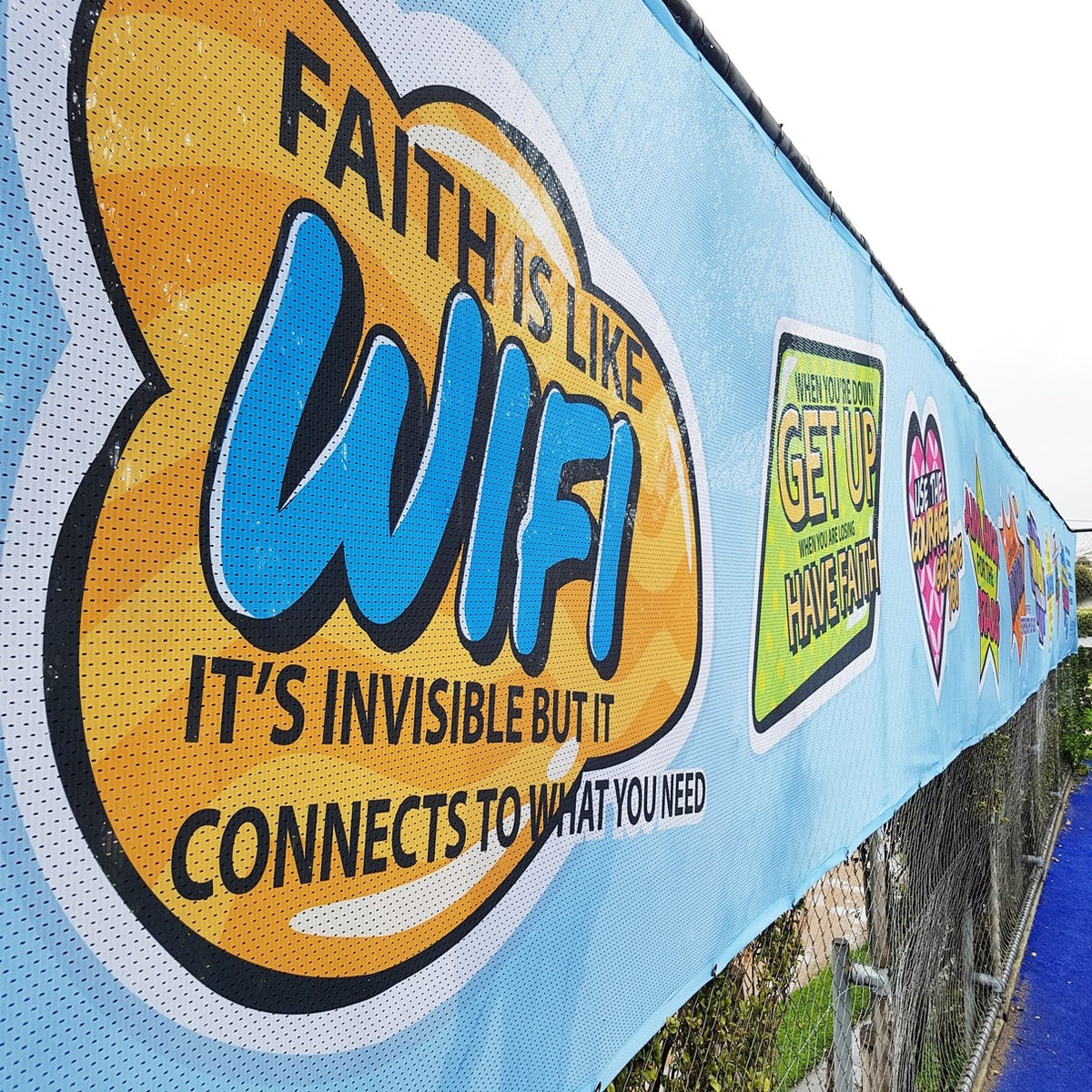 Extra Large Fabric Banner Up to 50 Square Metres – Flagseller.co.nz