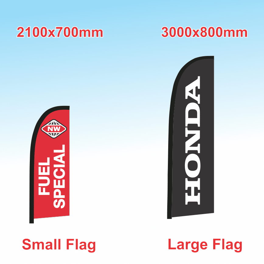 custom small feather flags for advertising, flag only – Flagseller.co.nz