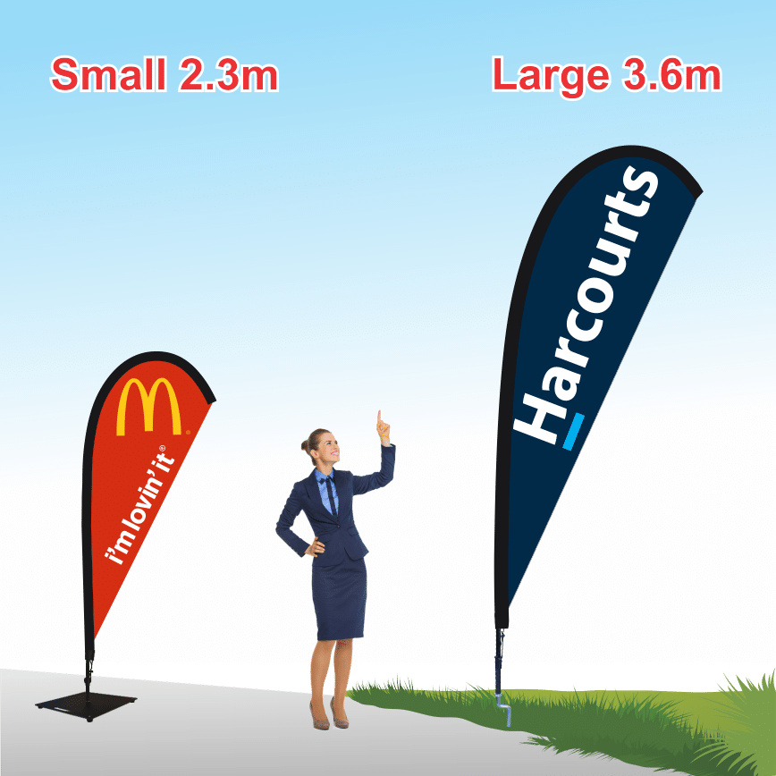 Top Quality Teardrop Flag Kitset From $139+gst – Flagseller.co.nz