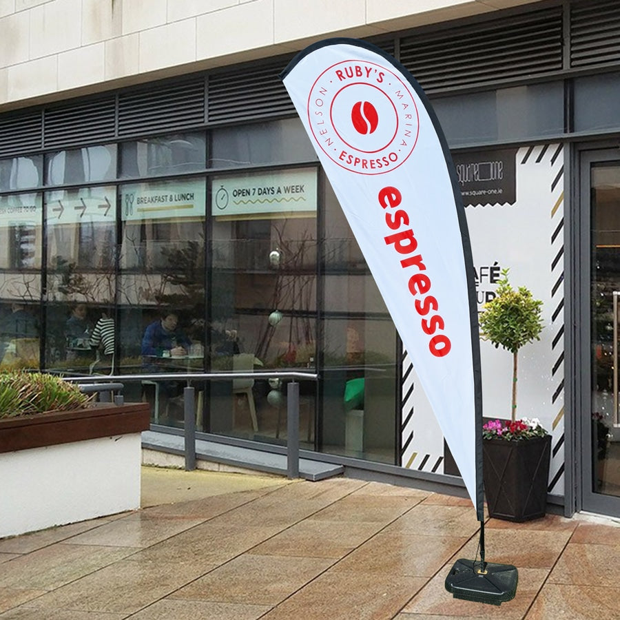 custom small teardrop flags for advertising, flag only – Flagseller.co.nz